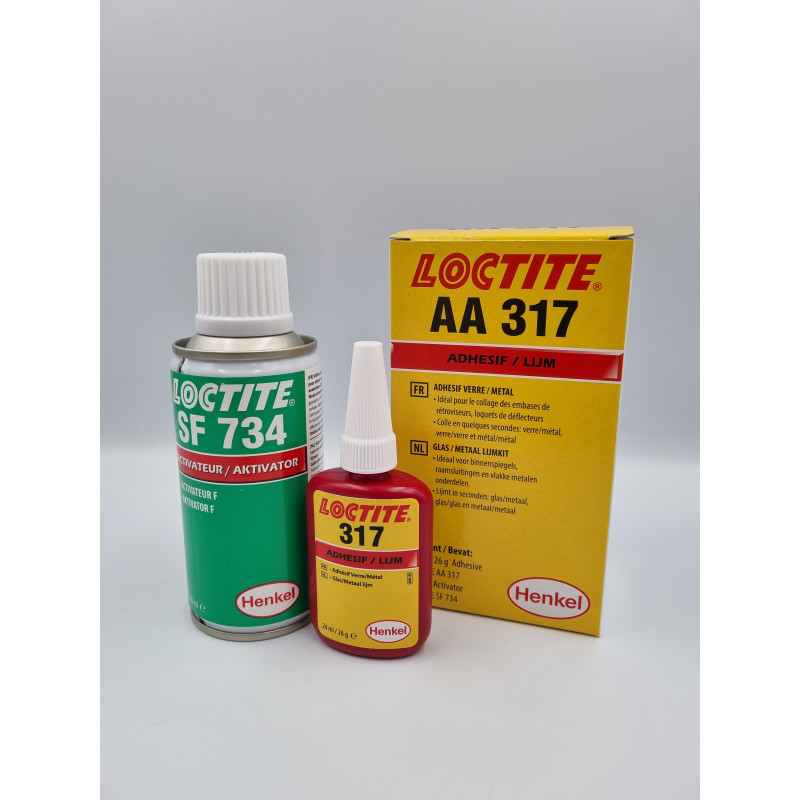 LOCTITE 317 Glass/Metal adhesive kit for bodywork repairs, mirror caps ...