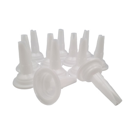 Pre-cut nozzles x12 to size for 400 or 600ml saussage windshield ...