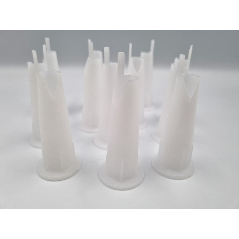 Pre-cut nozzles x12 for windshield bonding cartridge 501K, 501FC, F1K ...