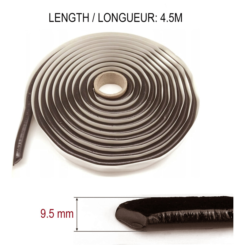 Bande de mastic butyl d'étanchéité pour vitrage automobile 4.5M pour ...
